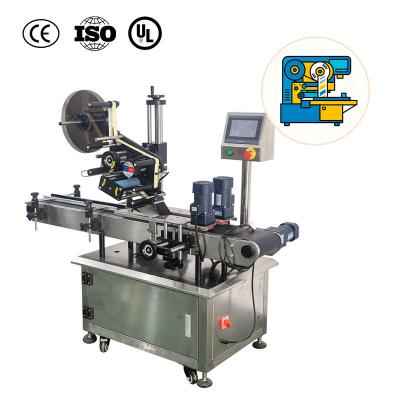 China 220V 50Hz Automatic Flat Labeling Machine 0.8KW 100 Bottles Per Minute PLC MES Docking for sale