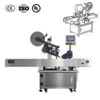China Food Grade 304 Stainless Steel Horizontal Labeling Machine 50-300 Bottles Per Minute Fully Enclosed Clean Design for sale