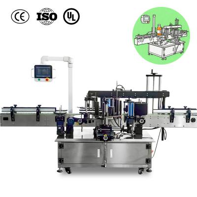 China DT-6500 Double Sided Labeling Machine 120 Bottles Per Minute 350mm Label Reel 175kg for sale