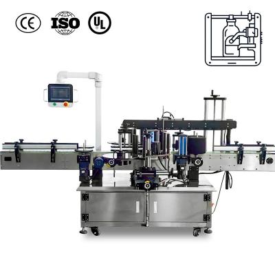 China Intelligent Double Sided Labeling Machine 220V 50Hz Automatic Sticker Labelling Machine for sale