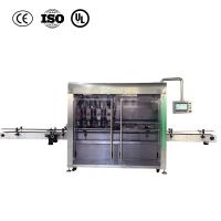 China Automatic Inline Liquid Filling Machine with 100ml-5000ml Range, PLC Touch Screen Control, and Food Grade Stainless Steel for sale