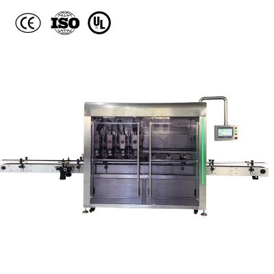 China Automatic Inline Liquid Filling Machine with 100ml-5000ml Range, PLC Touch Screen Control, and Food Grade Stainless Steel for sale