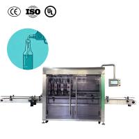 China Automatic Inline Liquid Filling Machine with PLC Touch Screen Control and Food Grade Stainless Steel for 20-80 Bottles/Minute for sale