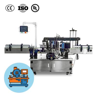 China 35-100 bottles/min Double Sided Labeling Machine with 220V 50Hz Power and ±1mm Labeling Accuracy for Front and Back Labeling for sale