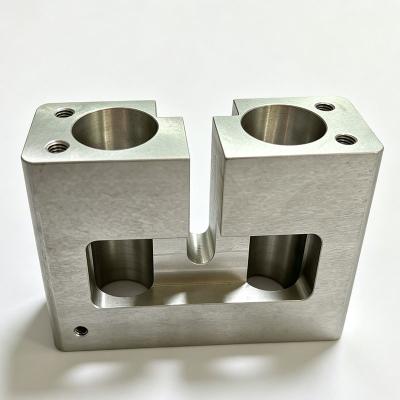 China Custom CNC Machined Aluminum Block  High Precision 6061 Aluminum CNC Machining OEM for sale