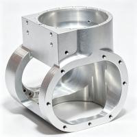 China Custom 5 Axis CNC Milled 6061 T6 Aluminum Alloy Hollow Housing with Uniform Matte Silver Finish for sale