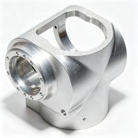 China Custom 5 Axis CNC Milled 6061 T6 Aluminum Alloy Hollow Housing with Uniform Matte Silver Finish for sale