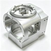 China Custom 5 Axis CNC Milled 6061 T6 Aluminum Alloy Hollow Housing with Uniform Matte Silver Finish for sale