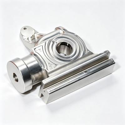 China Custom 5 Axis CNC Milled 6061-T6 Aluminum Quick Release Clamp Bracket with ±0.005mm Tolerance for sale