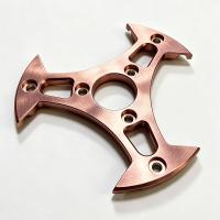 China Custom CNC Machined Brass Tri Arm Spacer Flange Plate  Milling Customizable Hole Layout and Anti Wear Finish for sale