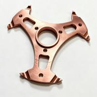 China Custom CNC Machined Brass Tri Arm Spacer Flange Plate  Milling Customizable Hole Layout and Anti Wear Finish for sale