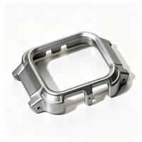 China Custom CNC Machined Grade 5 Titanium Alloy Smart Watch Bumper Case with Fine Wire Draw Brushed Finish for sale
