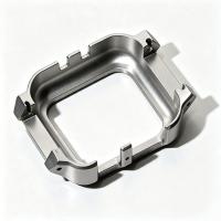China Custom CNC Machined Grade 5 Titanium Alloy Smart Watch Bumper Case with Fine Wire Draw Brushed Finish for sale
