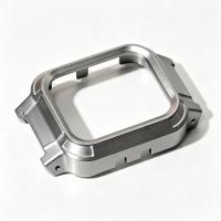 China Custom CNC Machined Grade 5 Titanium Alloy Smart Watch Bumper Case with Fine Wire Draw Brushed Finish for sale