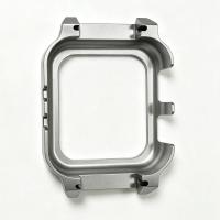 China Custom CNC Machined Grade 5 Titanium Alloy Smart Watch Bumper Case with Fine Wire Draw Brushed Finish for sale
