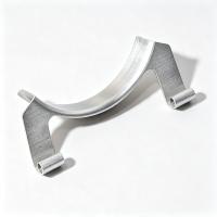 China OEM CNC Precision Bent 6061-T6 Aluminum Alloy Curved Spring Clip with Fine Brushed Surface for Industrial Clamping for sale