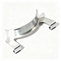China OEM CNC Precision Bent 6061-T6 Aluminum Alloy Curved Spring Clip with Fine Brushed Surface for Industrial Clamping for sale
