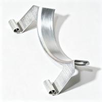 China OEM CNC Precision Bent 6061-T6 Aluminum Alloy Curved Spring Clip with Fine Brushed Surface for Industrial Clamping for sale
