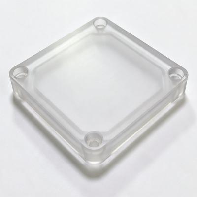China Custom CNC Machined Frosted Acrylic Enclosure with Precision Mounting Holes for OEM PMMA Housing for sale