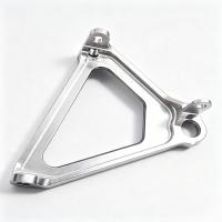 China Custom CNC Machined Aerospace-Grade Titanium Alloy Triangle Bracket with Five-Axis Precision and Fine Brushed Surface for Motorcycle Support Mount for sale