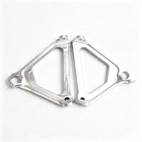 China Custom CNC Machined Aerospace-Grade Titanium Alloy Triangle Bracket with Five-Axis Precision and Fine Brushed Surface for Motorcycle Support Mount for sale