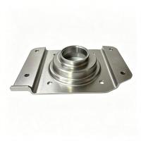 China Custom  CNC Milled TC4 Titanium Alloy Corrosion Resistant Bearing Mounting Flange Bracket for Aerospace for sale
