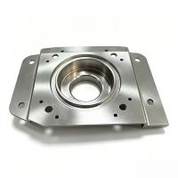 China Custom  CNC Milled TC4 Titanium Alloy Corrosion Resistant Bearing Mounting Flange Bracket for Aerospace for sale
