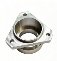 China Custom CNC Machined 6061-T6 Aluminum Flange Mount Housing with High-Precision Triangular 3-Hole Design for Automation Equipment. for sale