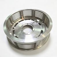 China Custom  CNC Machined 6061-T6 Aluminum Motor Heat Sink Housing with Ventilated Cooling Slots for sale
