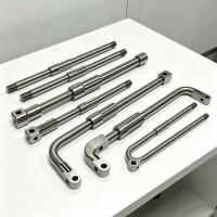 China Precision CNC Machined Stainless Steel Long Shaft and Bent Link Rod with Customizable Dimensions for Mechanical Linkage for sale
