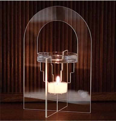 China Borosilicate Glass Essential Oil Candle Burner Candle Holder Framework for sale