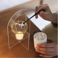China Borosilicate Glass Essential Oil Candle Burner Candle Holder Framework for sale