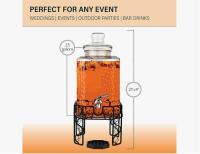 China High Borosilicate Glass Fermenter Custom Wine Glasses 2.5 Gallon Drink Dispenser With Spigot for sale