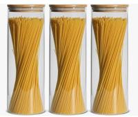 China 74oz Novolink OEM Clear Glass Canisters for sale
