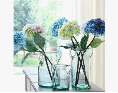 China Desktop Hydroponic Terrarium Decorative Glassware With Wooden Stand for sale