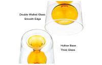 China High Borosilicate Double Wall Glass Vase For Weddings Events Parties for sale