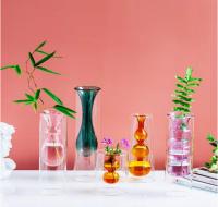 China High Borosilicate Double Wall Glass Vase For Weddings Events Parties for sale