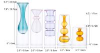 China High Borosilicate Double Wall Glass Vase For Weddings Events Parties for sale