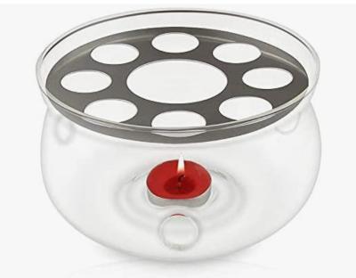 China Novolink High Borosilicate Glass Tea Warmer Heat Resistant Safety Design for sale