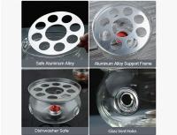 China Novolink High Borosilicate Glass Tea Warmer Heat Resistant Safety Design for sale
