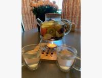 China Novolink High Borosilicate Glass Tea Warmer Heat Resistant Safety Design for sale