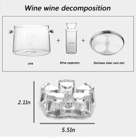China High Borosilicate Glass 13pcs sake cup set Candlestick Liquor Warmer for sale