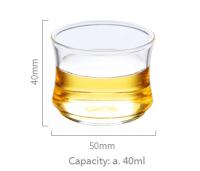 China Kung Fu Tea Borosilicate Glass Mug Customized Clear Cartoon Prints for sale