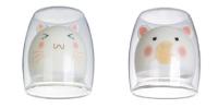 China 200ml Double Wall Glass Cup High Borosilicate Glass Mug for sale
