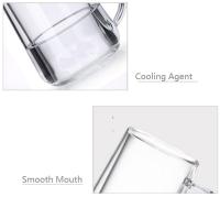 China 500ml Double Walled Glass Mugs Heat Resistant Clear Transparent Color for sale