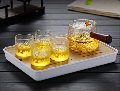 China 500ML Borosilicate Glass Teapot 100ml Cup Turkish Coffee Pot Set for sale