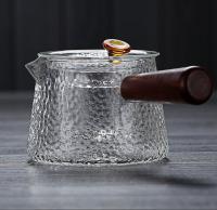 China 500ML Borosilicate Glass Teapot 100ml Cup Turkish Coffee Pot Set for sale