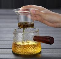 China 500ML Borosilicate Glass Teapot 100ml Cup Turkish Coffee Pot Set for sale