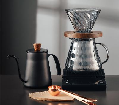 China 600ML Drip Coffer Maker Borosilicate Glass Teapot for sale