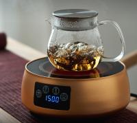 China 450ML High Borosilicate Glass Tea Kettle Thick Teapot With SS Lid for sale